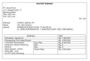 7 Contoh Invoice Jasa Pembayaran, Penjualan dan Tagihan
