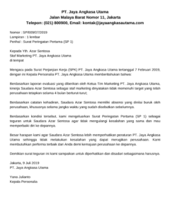 11 Examples of Employee Warning Letters According to Applicable Regulations