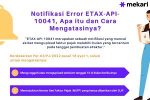 Solusi Untuk Mengatasi Error ETAX-API-10041