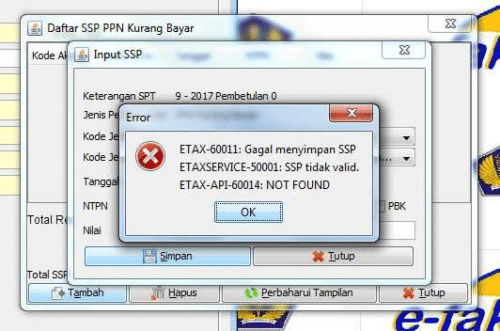 Cara Mudah Mengatasi Kode Error ETAX 60011 pada e-Faktur